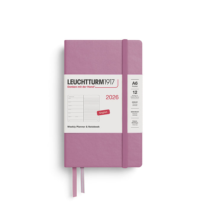 Leuchtturm 1917 - A6 WTV Notebook Dusty Rose 2026– Postmark
