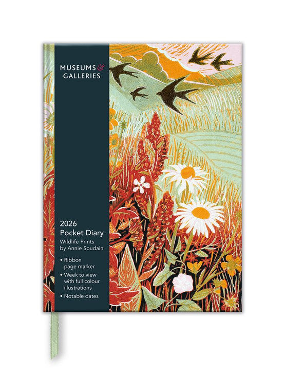 Museums and Galleries - A6 Into The Wild Diary 2026– Postmark