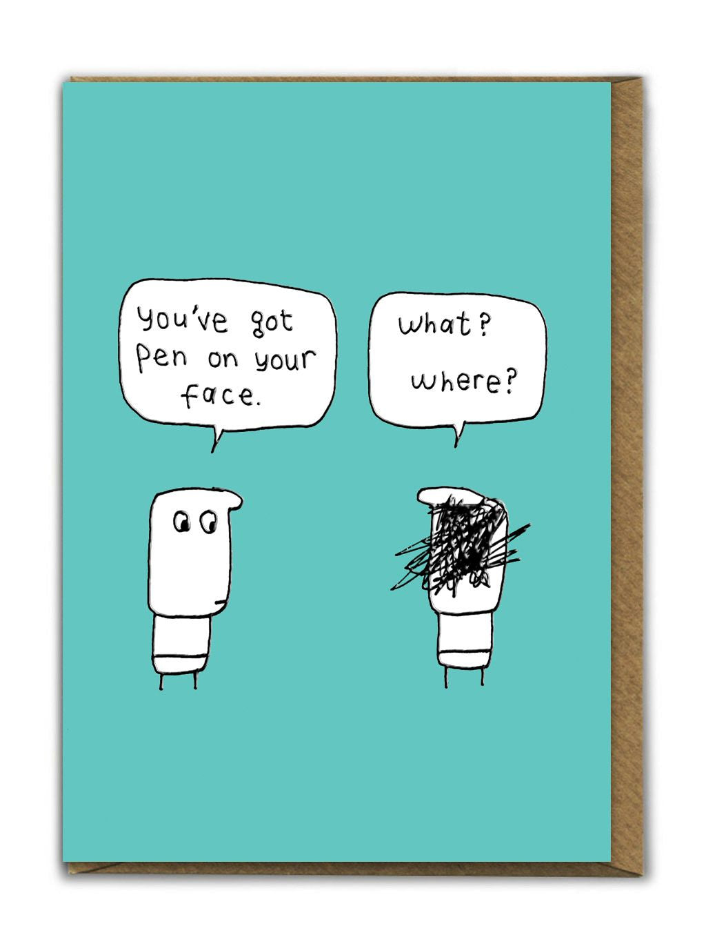 Hazel Bee - Pen On Your Face– Postmark