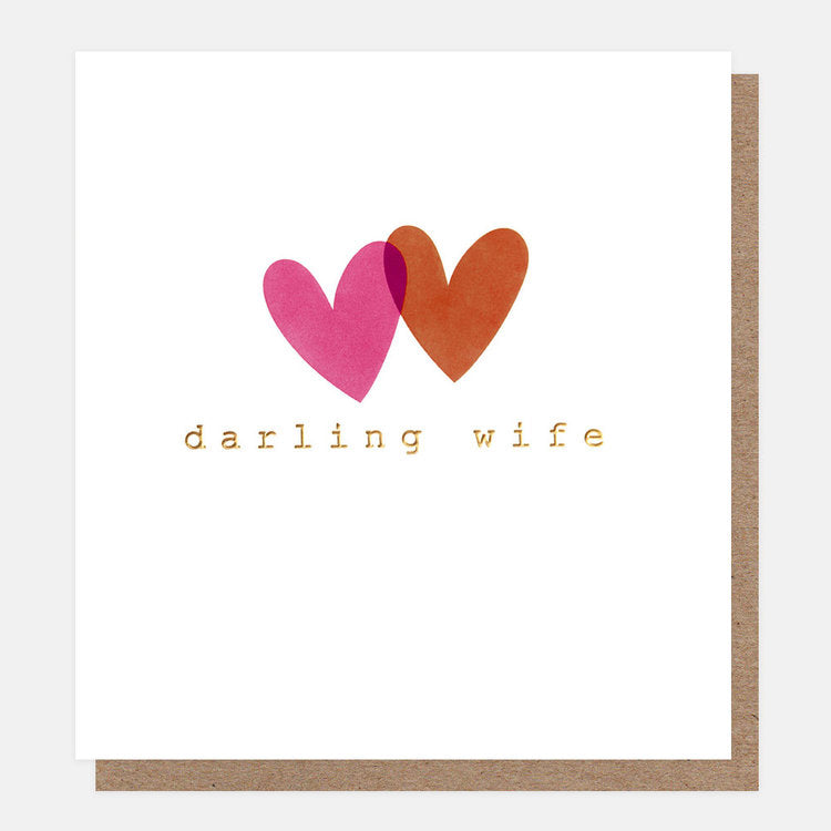 Caroline Gardner - Darling Wife Overlapping Hearts– Postmark