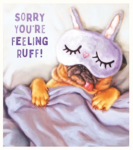 Lucia Heffernan - Dog In Bed Feeling Ruff– Postmark