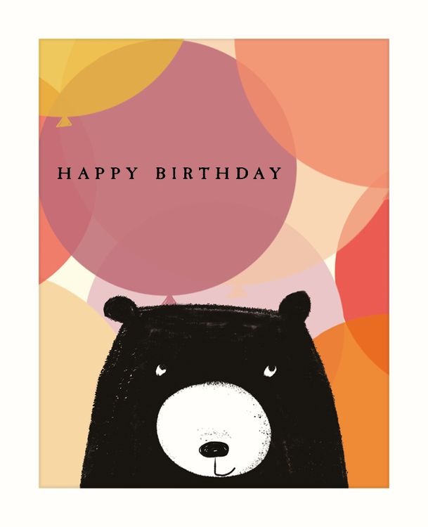 The Art File - Bear and Birthday Balloons– Postmark