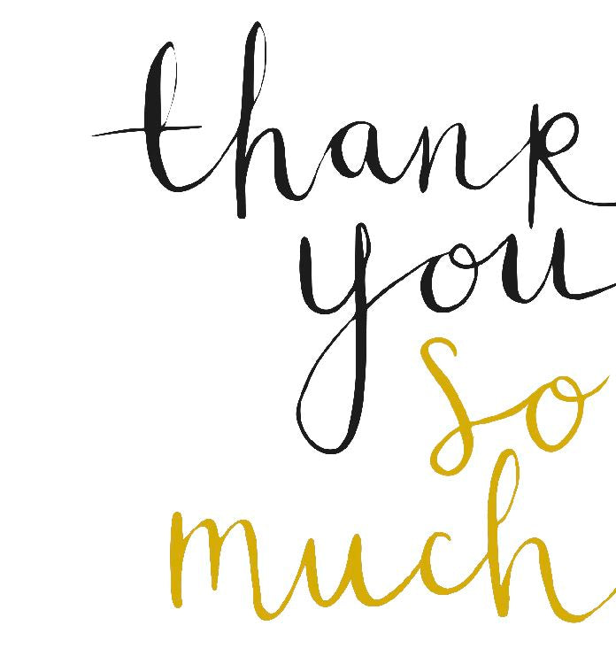 Cursive Thank You Buy Gold Script Thank You Cards Pack Of 12 For GBP
